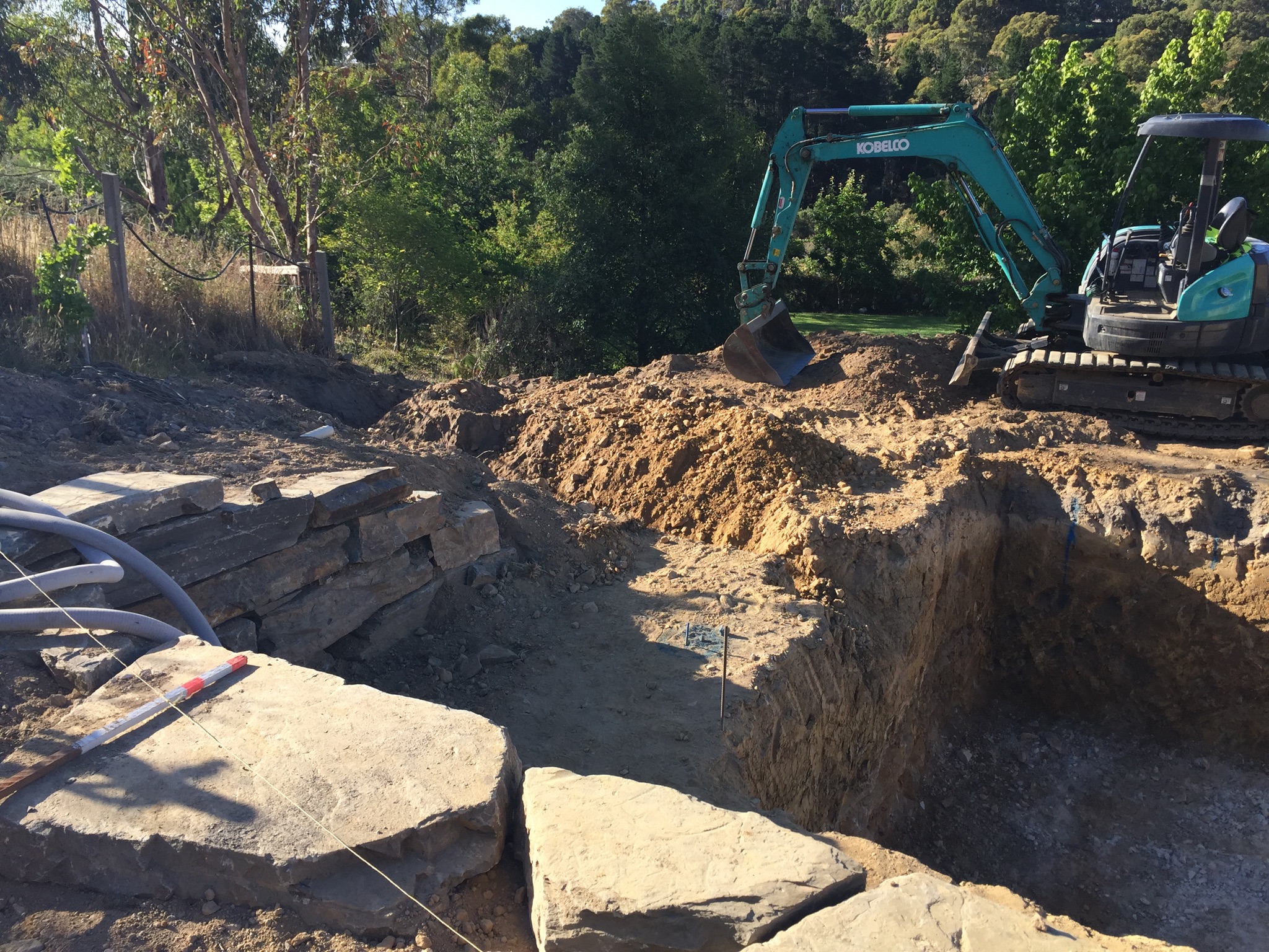 Site Prep for a Terraced Garden – Harding Earthworks